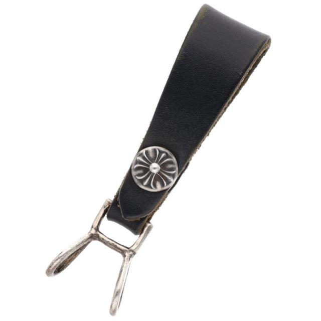 クロムハーツ BELT LOOP クロスボールボタンレザーベルトループ 中古 GZ11