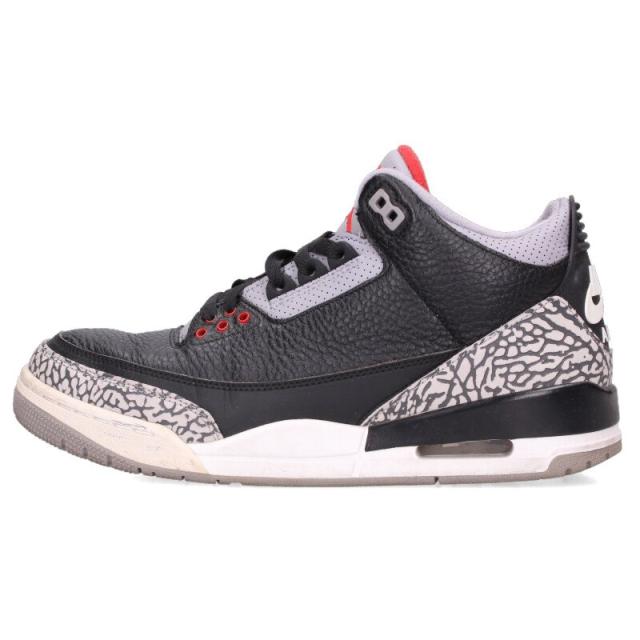 ナイキ サイズ:26.5cm  AIR JORDAN 3 RETRO OG BLACK CEMENT 854262-001 エアジョーダン3レトロオージーブラックセメントスニーカー 中古 BS99