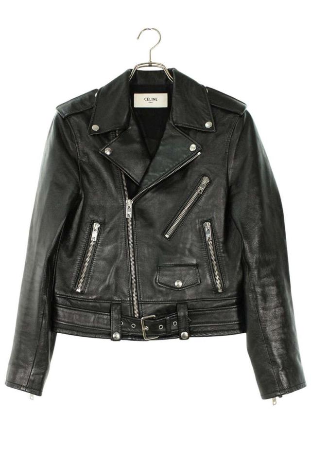 セリーヌ サイズ:40  2E134050O クラシックバイカーレザージャケット 中古 OM10