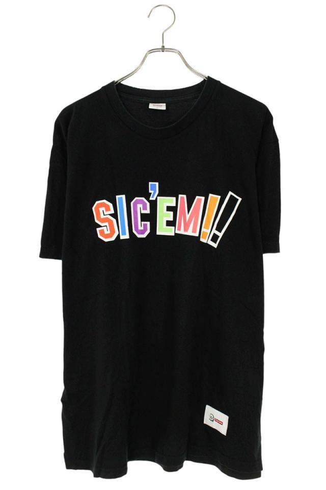 シュプリーム  ダブルタップス サイズ:L  21AW  Sic'em! Tee フロントプリントTシャツ 中古 BS99