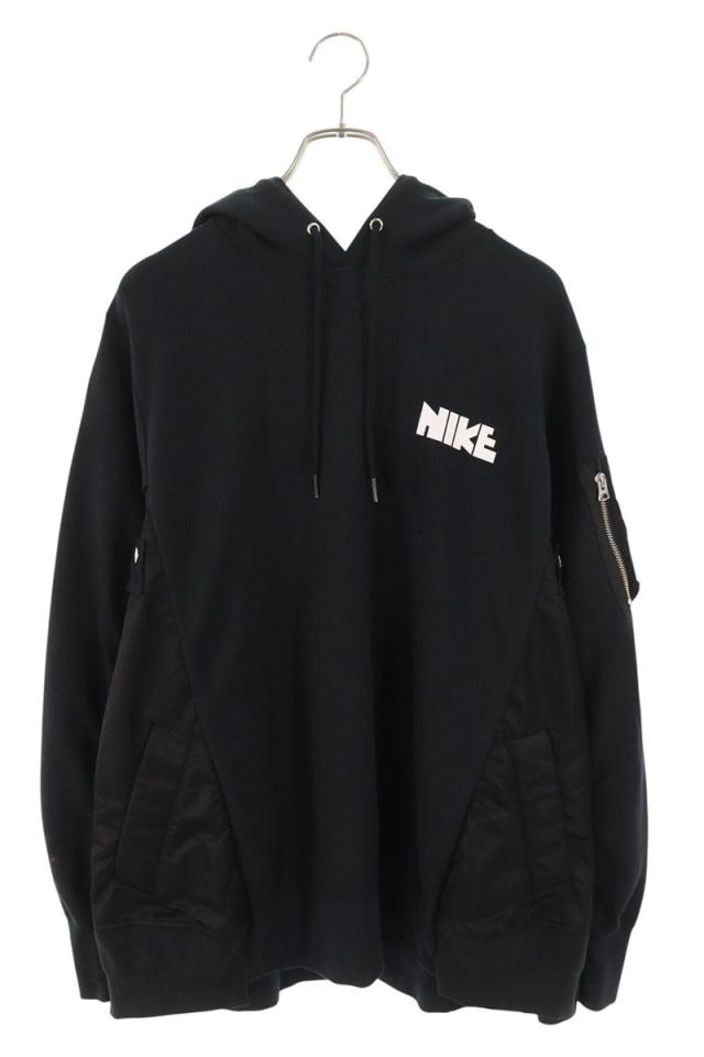ナイキ サイズ:L  NRG HOODIE CW2419-010 再構築プルオーバーパーカー 中古 BS99
