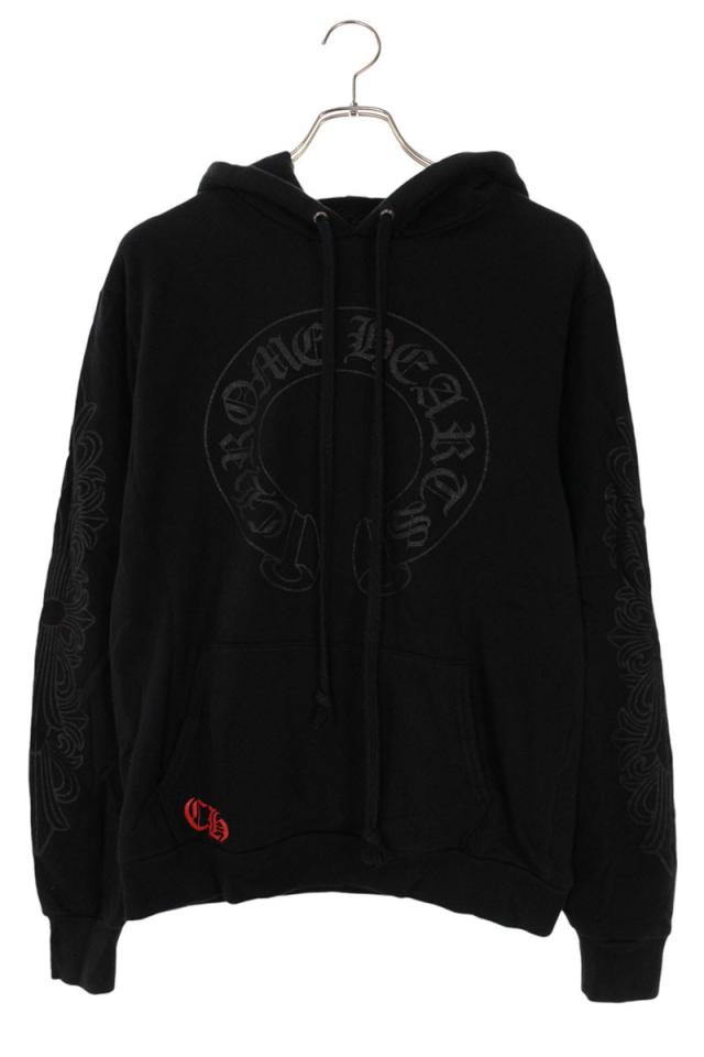 クロムハーツ サイズ:S  SWTSHRT PLVR バックチョンパープリントプルオーバーパーカー 中古 OK15