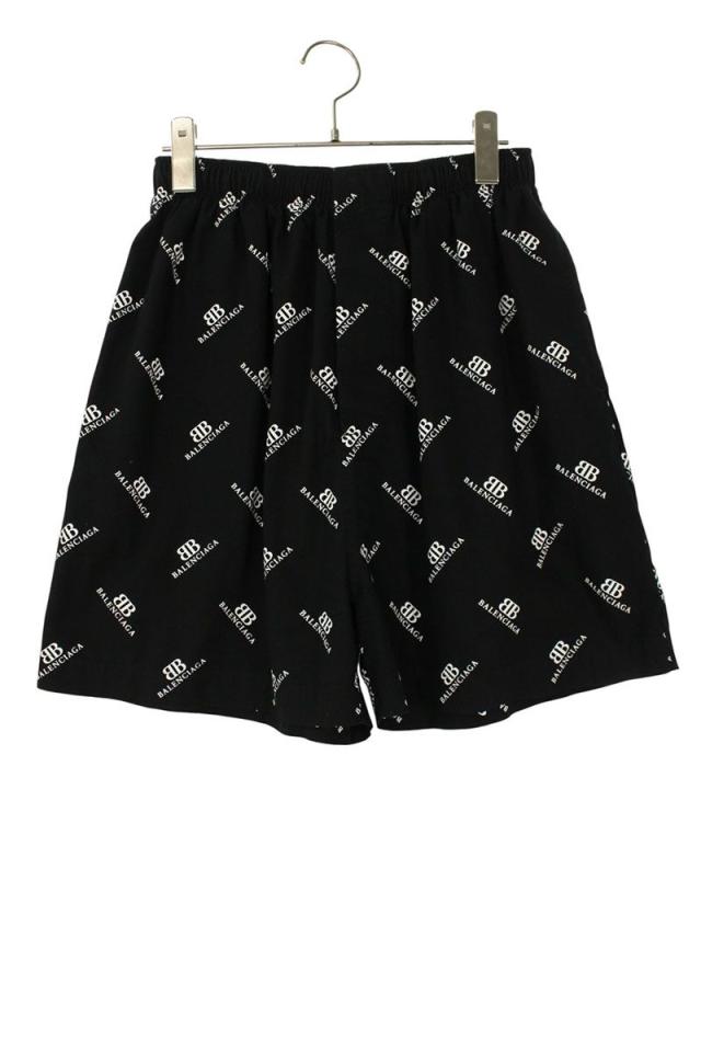 バレンシアガ サイズ:44  746223 TQL14 ロゴ総柄ハーフパンツ 中古 BS99