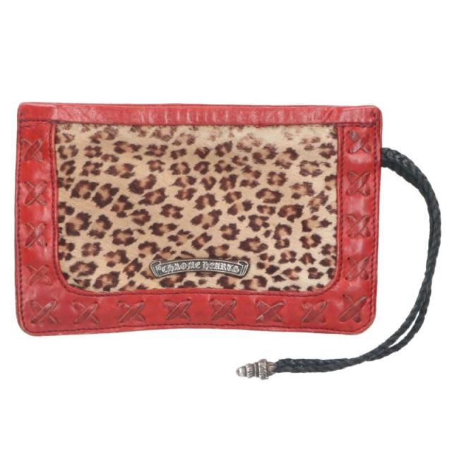 クロムハーツ ZPR CHNG PURSE2 チェンジパース ハラコ切替レザーケース 中古 SS07
