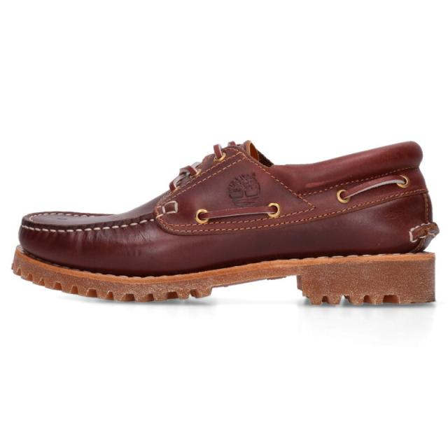 ティンバーランド サイズ:25.5cm  HANDSEWN BOAT SHOE レザーデッキシューズ 中古 BS99
