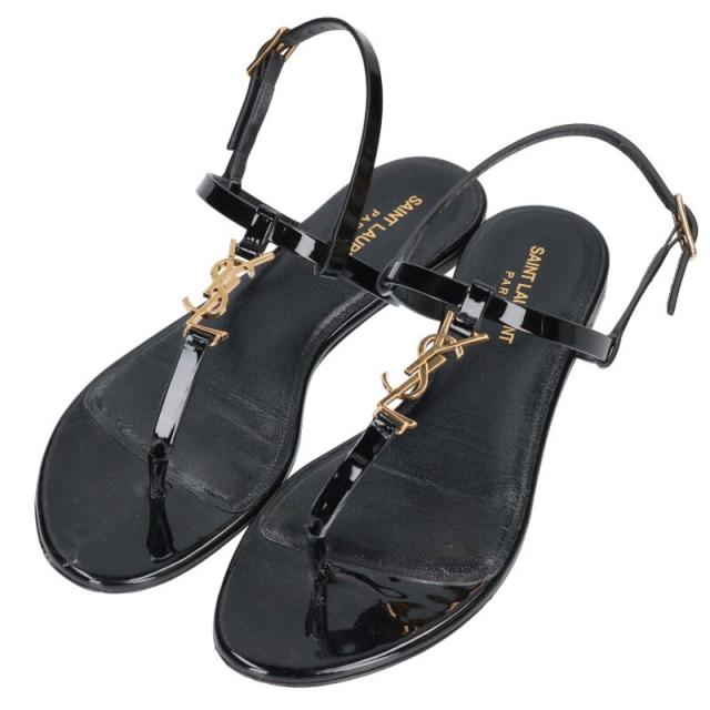 サンローランパリ サイズ:39  659817 モノグラムカサンドラサンダル 中古 BS99