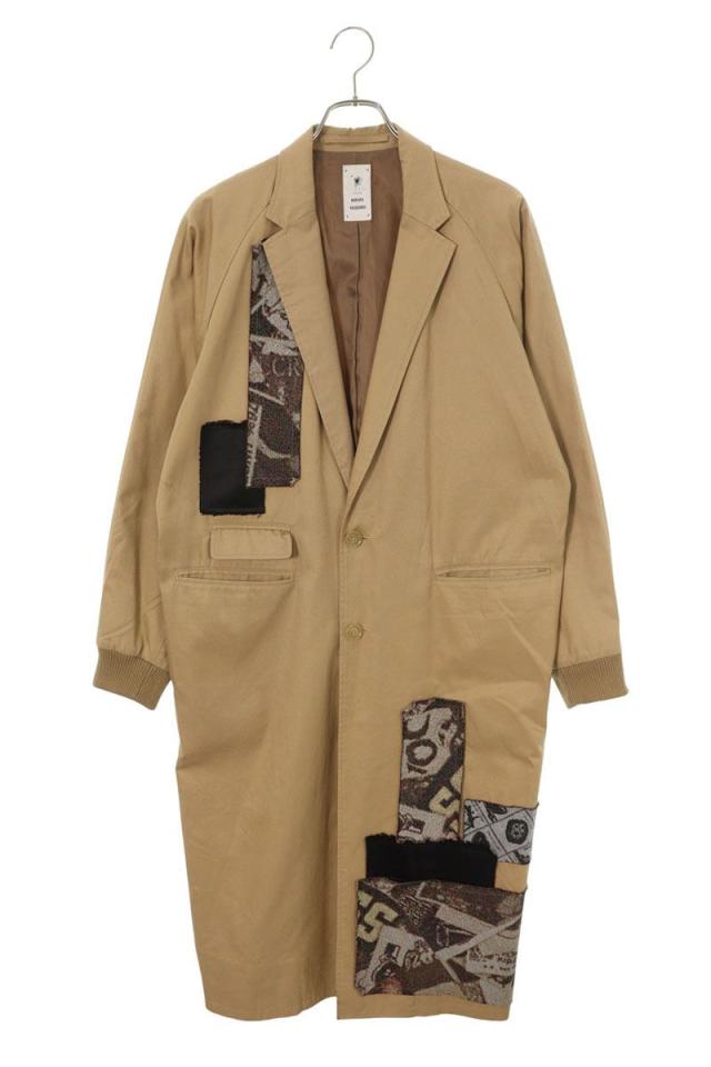 ミハラヤスヒロ サイズ:44  71451302 ジャガードラグランチェスターコート 中古 BS99