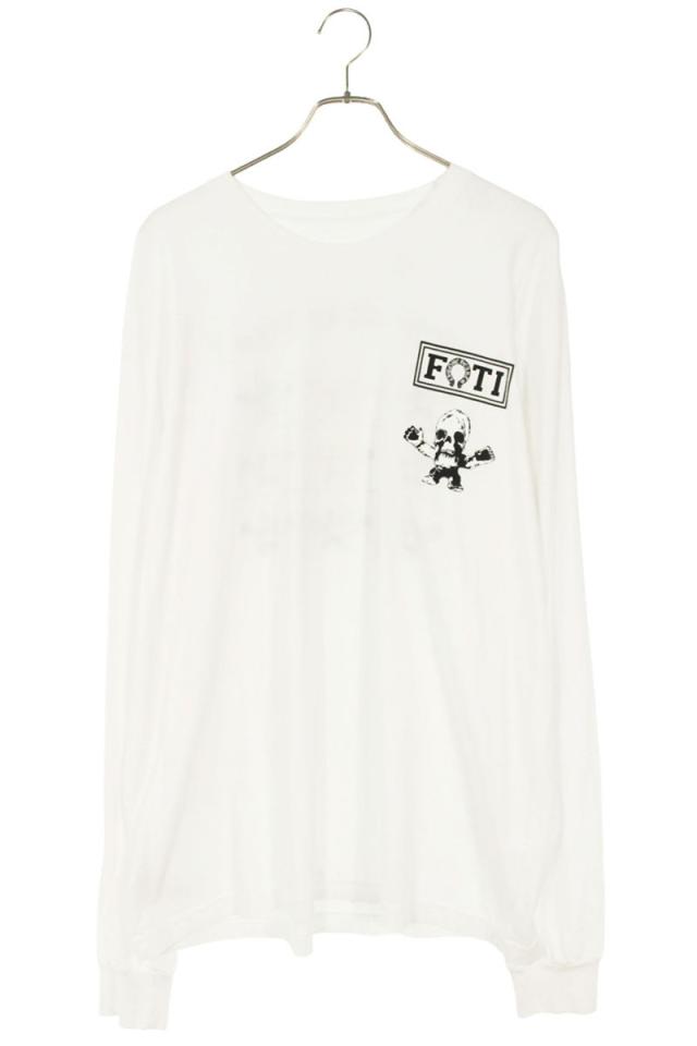 クロムハーツ サイズ:XL  CH L S 1 バックFOTIハリスティータプリント長袖カットソー 中古 GZ11