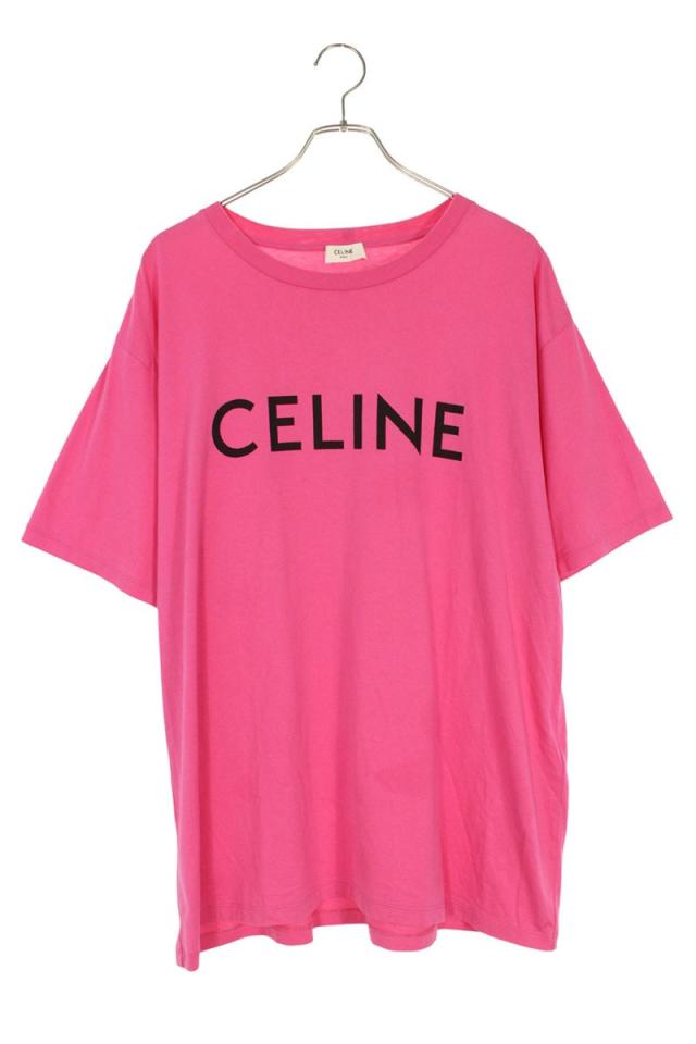 セリーヌ サイズ:XL  2X681671Q ルーズフィットロゴプリントTシャツ 中古 SB01