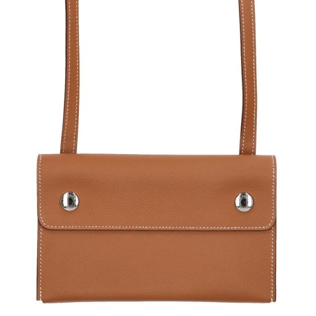 エルメス   ナップトゥーゴー W刻印 SV金具長財布 中古 SS13