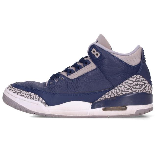 ナイキ サイズ:27.5cm  AIR JORDAN 3 RETRO MIDNIGHT NAVY CT8532-401 エアジョーダン3レトロミッドナイトネイビースニーカー 中古 BS99