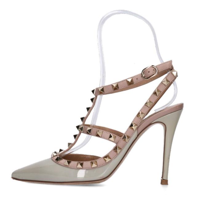 ヴァレンティノガラヴァーニ サイズ:37.5 スタッズデザインピンヒールパンプス 中古 BS99