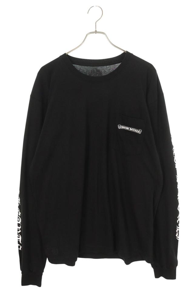 クロムハーツ サイズ:XL  CH L S 1 バックラベルロゴプリント長袖カットソー 中古 SJ02