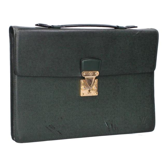 ルイヴィトン   M30074 タイガ・セルヴィエット・クラド ロゴエンボス加工レザーブリーフバッグ 中古 BS99