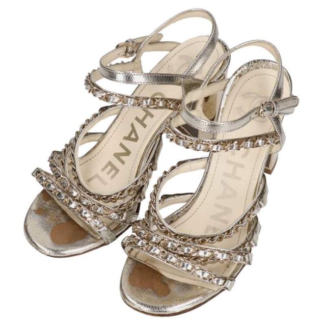 シャネル サイズ:35.5 チェーンヒールサンダル 中古 BS99