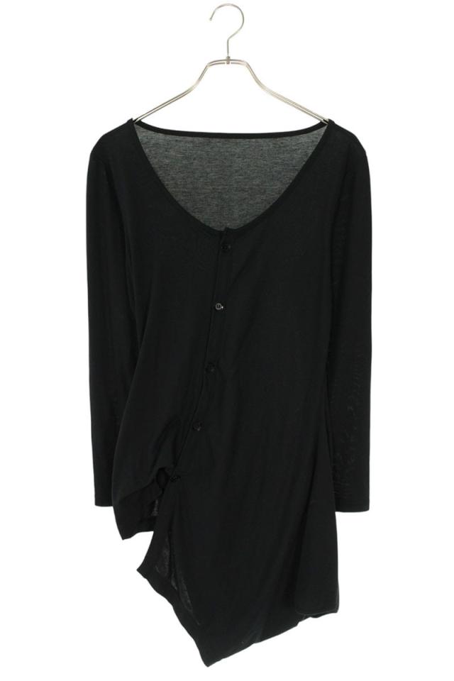 ヨウジヤマモトノアール サイズ:2  NO-T59-089 ノーカラーアシンメトリー長袖シャツ 中古 BS99