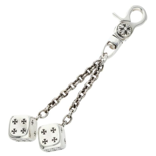 クロムハーツ DICE DBL ダブルダイス シルバーキーチェーン 中古 SS07