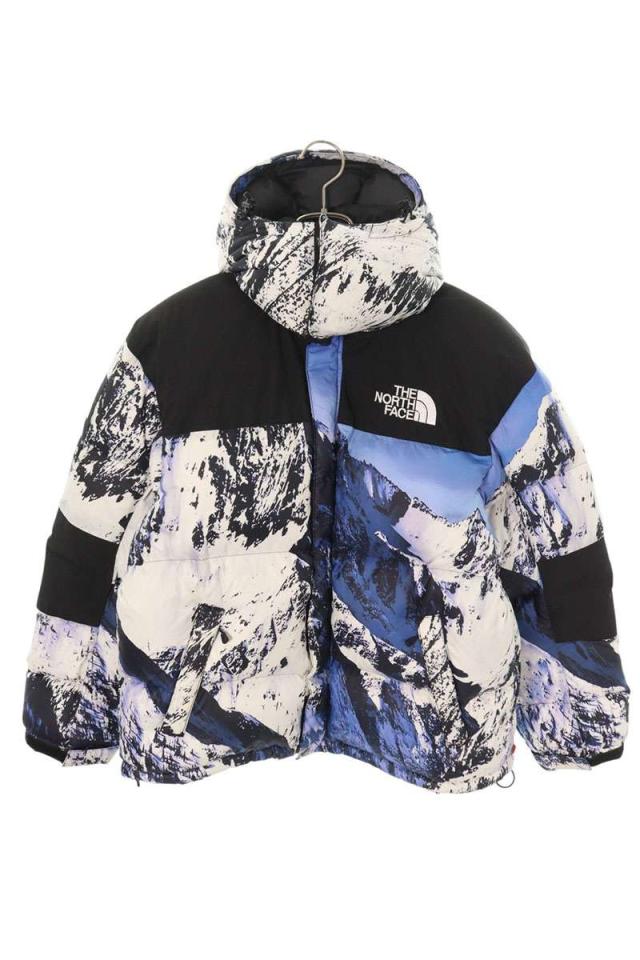 シュプリーム ノースフェイス サイズ:S 17AW The North Face Mountain Baltoro Jacket 総柄バルトロダウンジャケット 中古 SB01