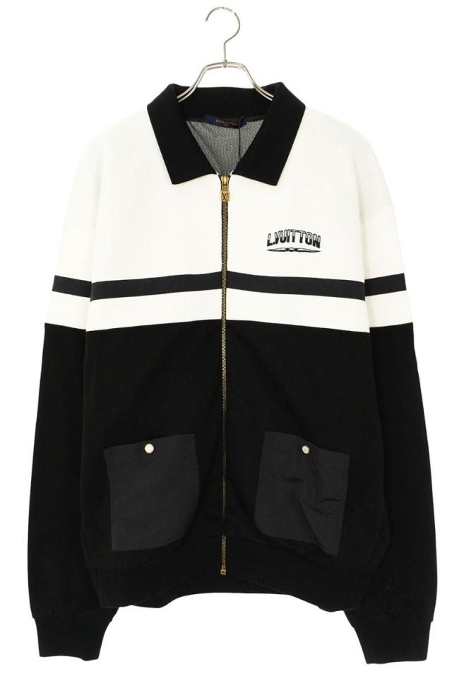 ルイヴィトン サイズ:XXL 25AW RM252MM QBU HTY24W ロゴ刺繍ハイブリッド ジャージージップアップブルゾン 中古 SB01