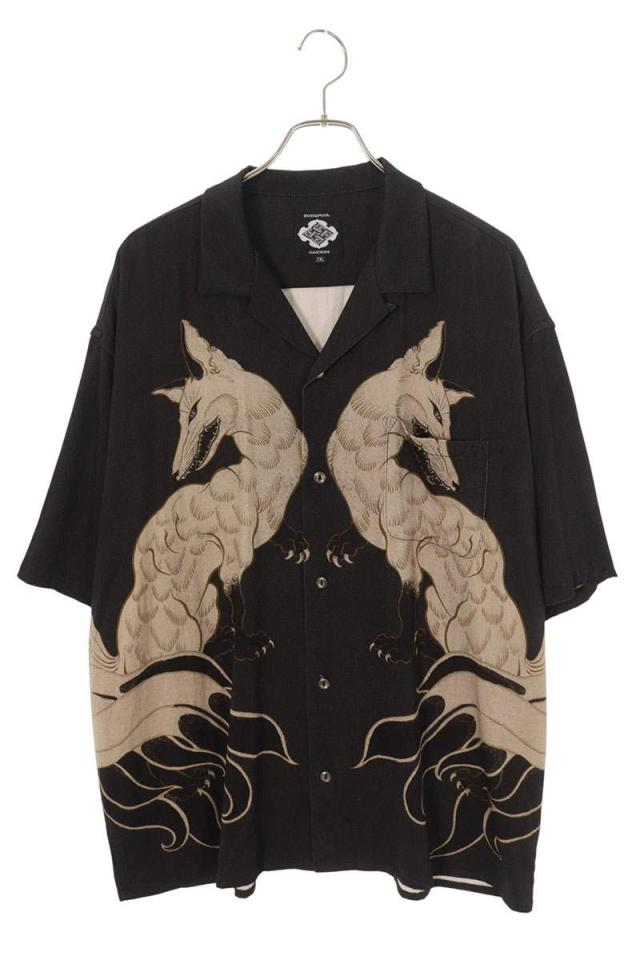 バッズプール サイズ:XXL  HAWAIAN SHIIRT 白墨狐半袖シャツ 中古 BS99