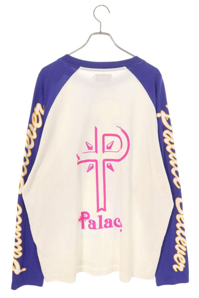 パレス サイズ:XXL  1 TRUTH LONGSLEEVE ラグランスリーブフェイスプリント長袖カットソー 中古 BS99 パレス サイズ:XXL 1 TRUTH LONGSLEEVE ラグランスリーブフェイス