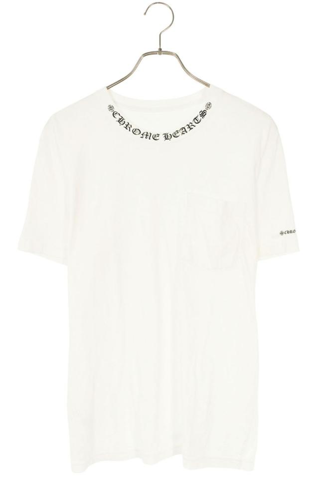 クロムハーツ サイズ:M  CH T-SHRT 1 ネックロゴプリントTシャツ 中古 SS07