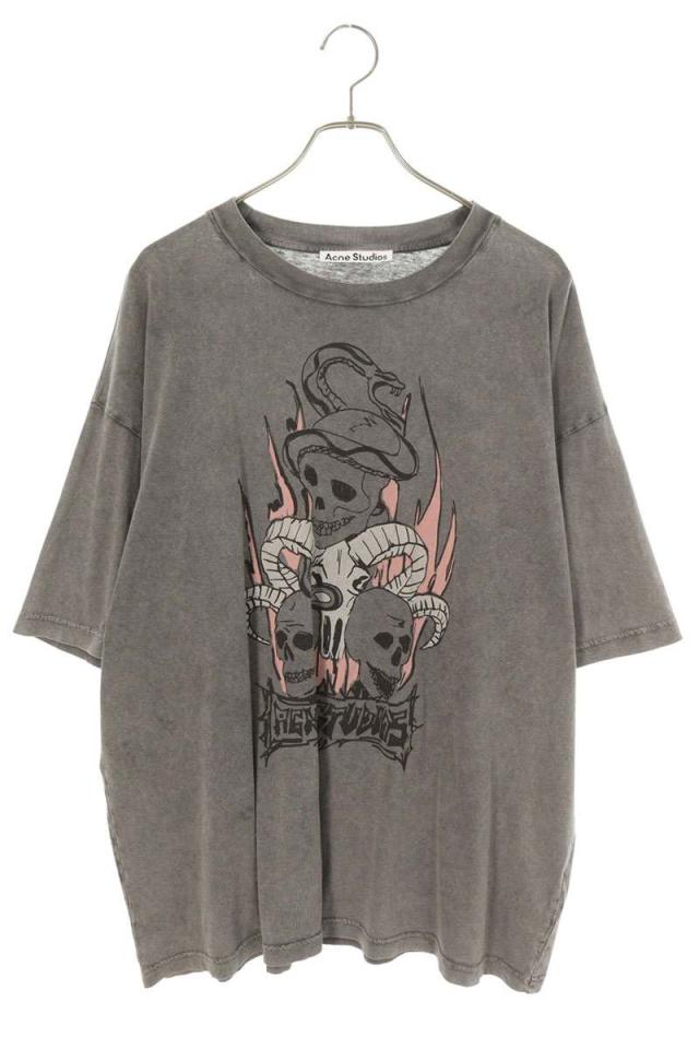 アクネストゥディオズ サイズ:L  FN-UX-TSHI000070 スカルプリントTシャツ 中古 OM10