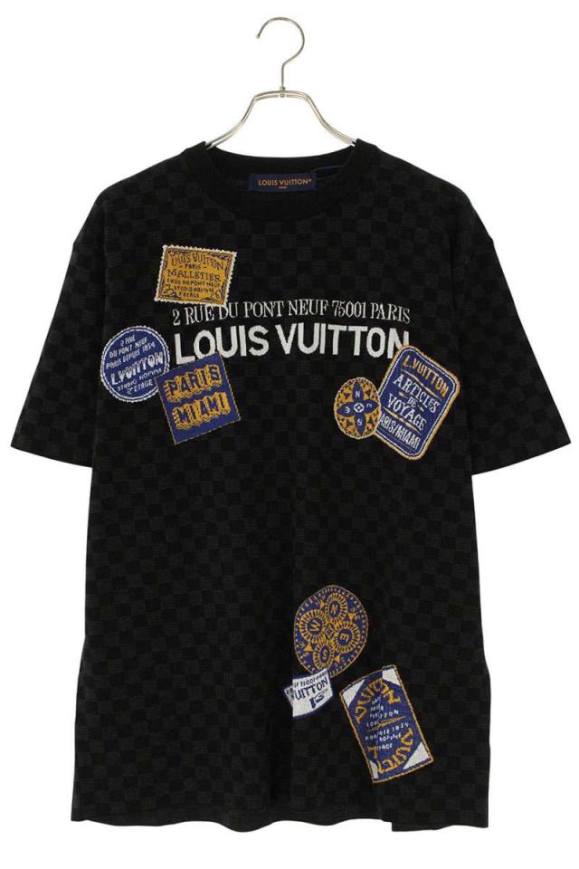 ルイヴィトン サイズ:XL  25AW  RM252MM UQH HTN10W フロントロゴダミエTシャツ 中古 SS13
