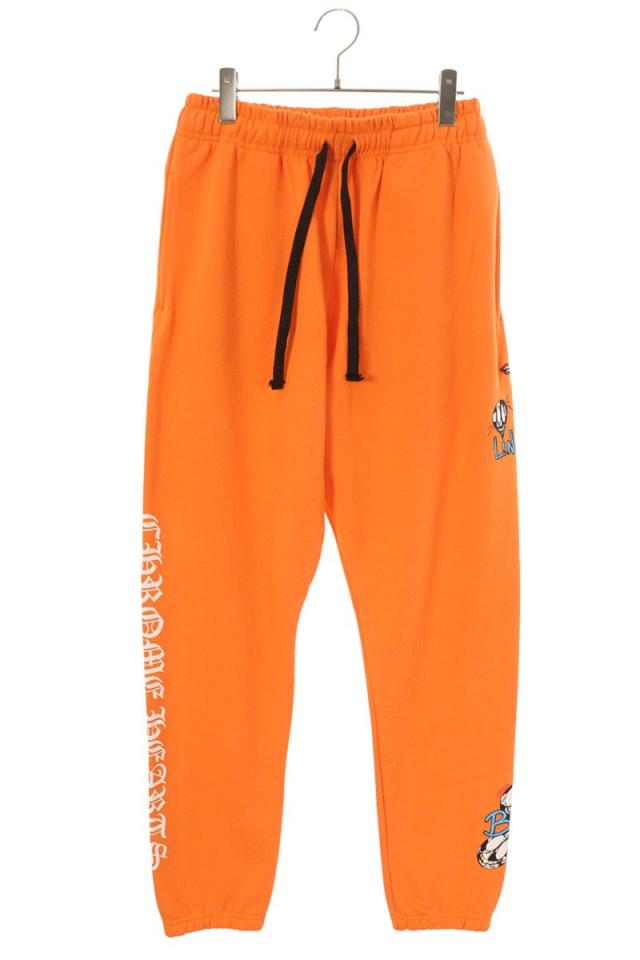クロムハーツ サイズ:L  PPO LINK BUILD SWTPANTS MATTY BOYプリントスウェットロングパンツ 中古 SS07