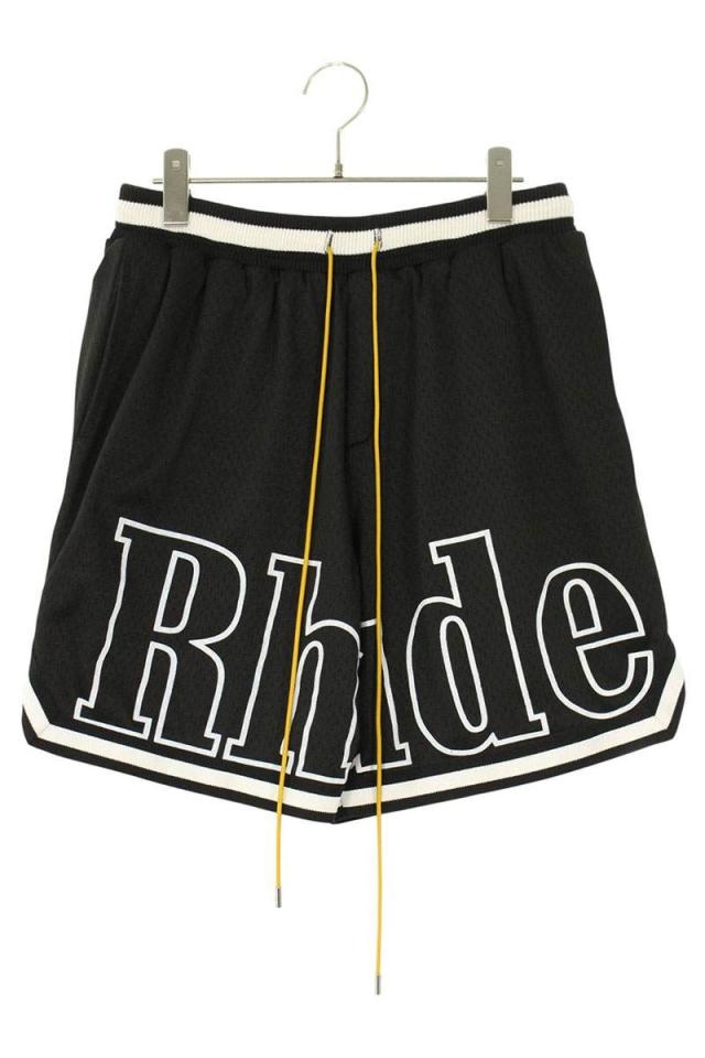 ルード サイズ:L  22SS ドローストリングロゴ刺繍メッシュジャージショーツ 中古 BS99