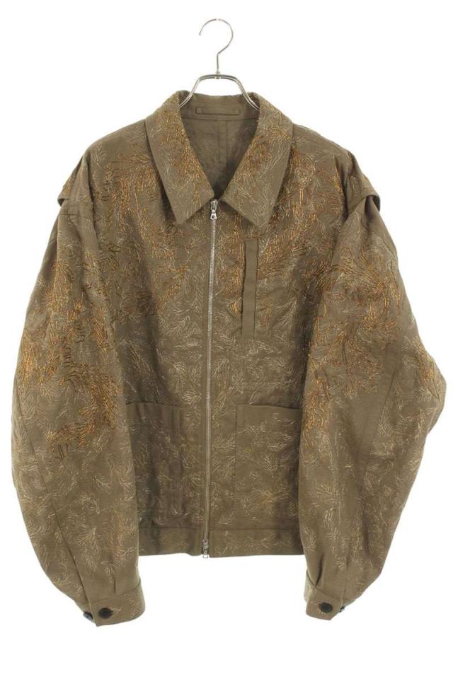 ドリスヴァンノッテン サイズ:XL エンブロイダリージップアップブルゾン 中古 SB01