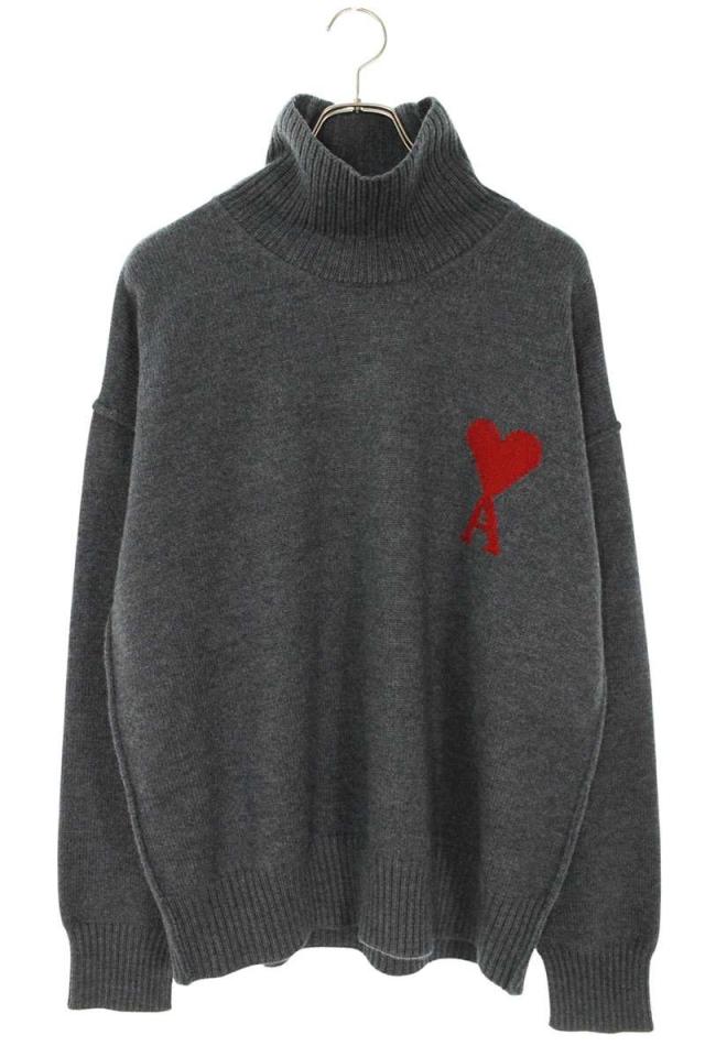 アミアレクサンドルマテュッシ サイズ:M  25AW  UKS839 ハートA刺繍タートルネックニット 新古品 SB01