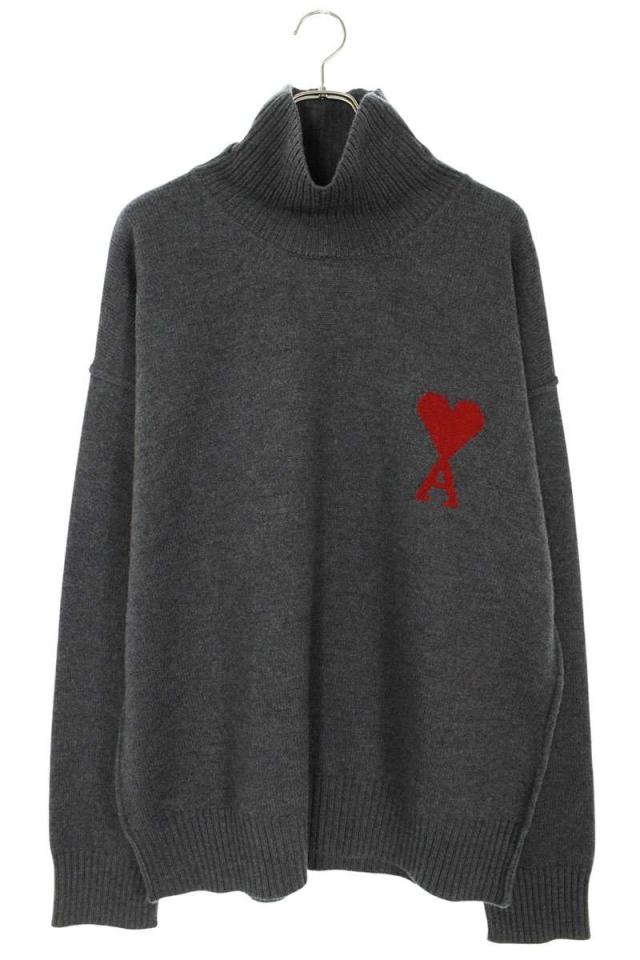 アミアレクサンドルマテュッシ サイズ:XL  25AW  UKS839 ハートA刺繍タートルネックニット 新古品 FK04