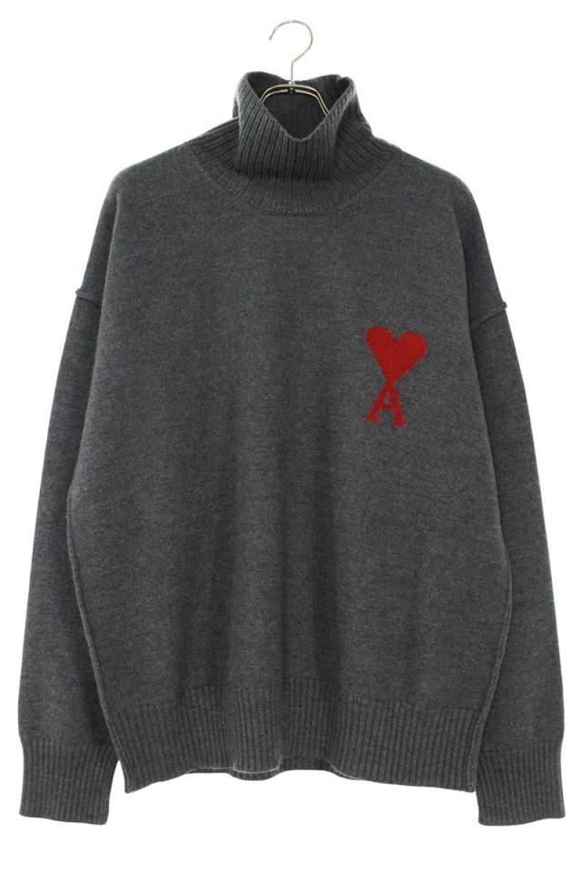 アミアレクサンドルマテュッシ サイズ:L  25AW  UKS839 ハートA刺繍タートルネックニット 新古品 OM10