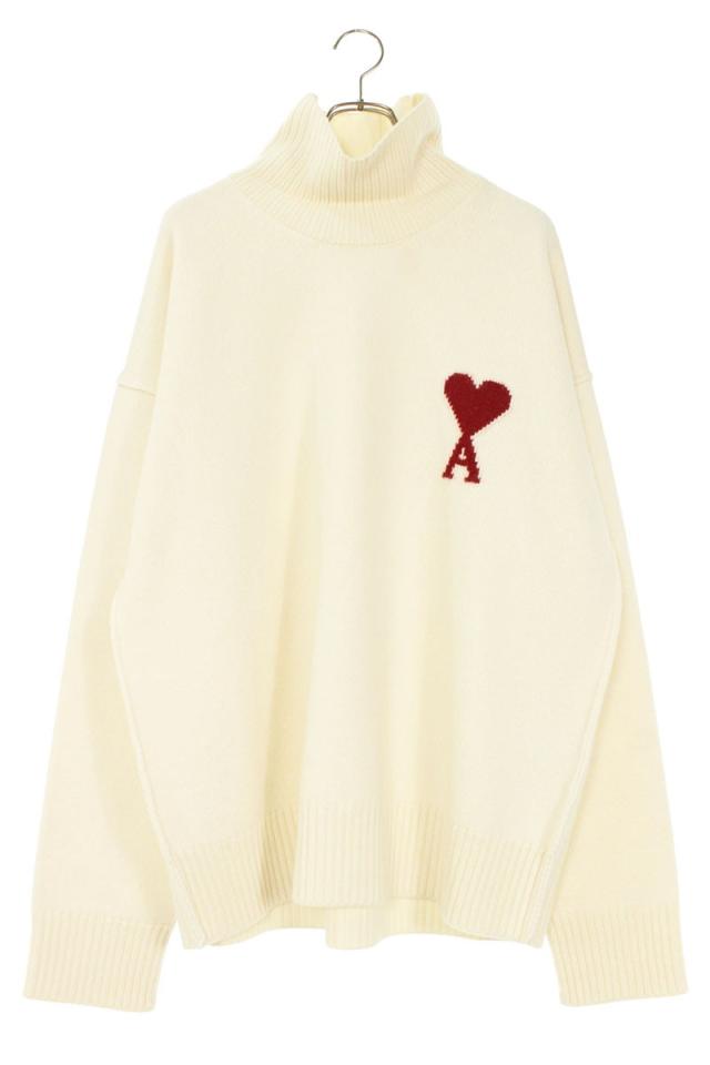 アミアレクサンドルマテュッシ サイズ:XL  25AW  UKS839 ハートA刺繍タートルネックニット 新古品 OM10