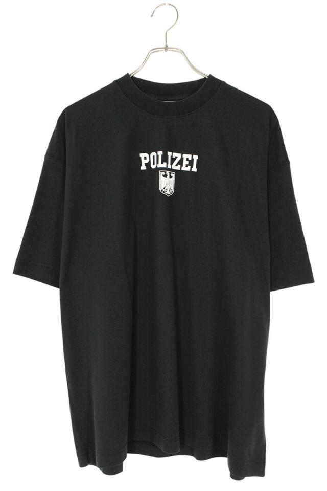 ヴェトモン サイズ:XS  25AW  UH76TR300B PolizeiプリントTシャツ 新古品 SB01