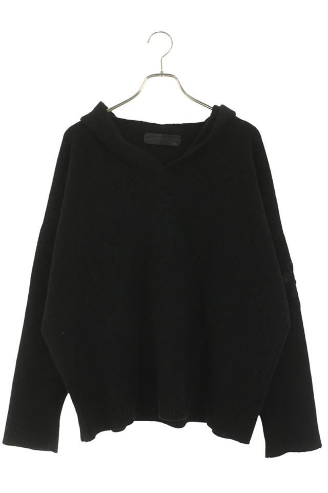 クロムハーツ サイズ:MED/LRG  WAITING ROOM HD PLVR CSHMR クロスパッチ付きカシミアパーカー 中古 SS07