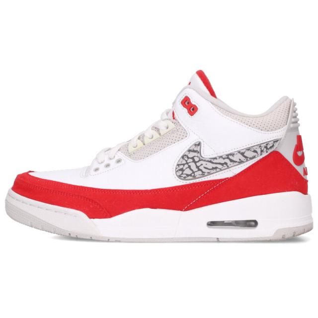 ナイキ サイズ:28cm  AIR JORDAN 3 RETRO TINKER WHITE UNIVERSITY RED CJ0939-100 エアジョーダン3レトロティンカースニーカー 中古 BS99