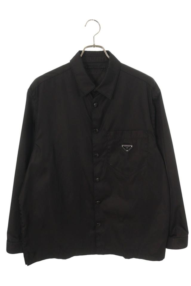 プラダ サイズ:L  SC514 Re-Nylon 三角ロゴプレート長袖シャツ 中古 SS13