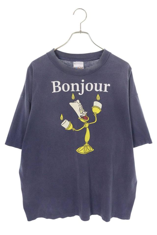 セントマイケル サイズ:XL  25SS  SM-HR1-0000-C87 プリントTシャツ 中古 SB01