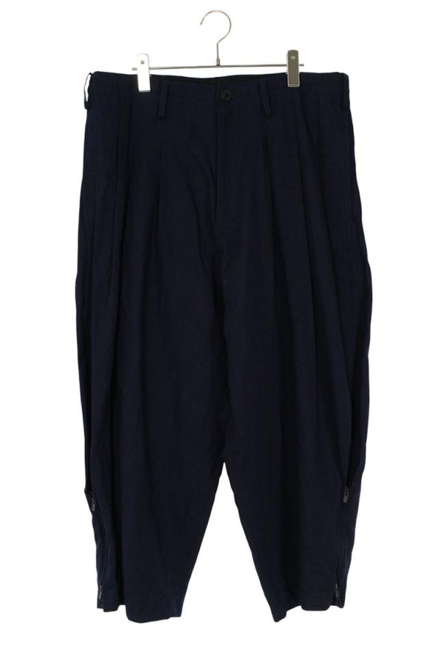 ヨウジヤマモトプールオム サイズ:3  24SS  HP-P08-004 サイドジップタックワイドロングパンツ 中古 BS99