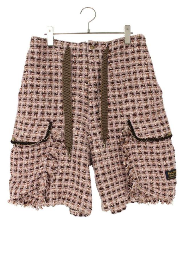 キャピタル サイズ:4  K2503SP039 FANCY TWEED SHORT ツイードイージーカーゴハーフパンツ 中古 SB01