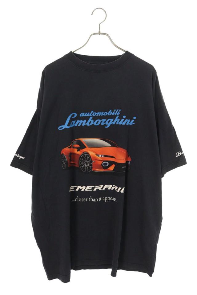 バレンシアガ サイズ:5  831305 TSVP9 ランボルギーニプリントオーバーサイズTシャツ 中古 SB01