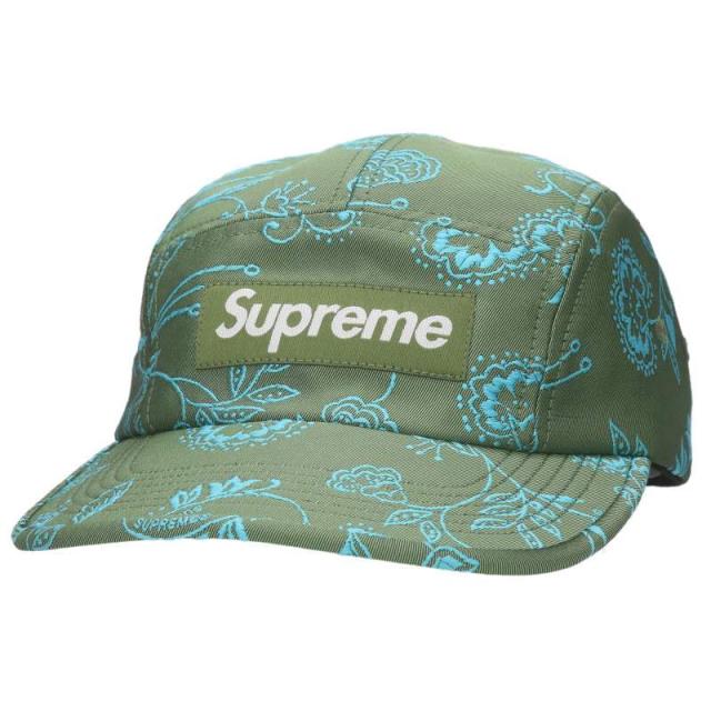 シュプリーム   25SS  Floral Jacquard Camp Cap フローラルジャガードキャンプキャップ 中古 BS99