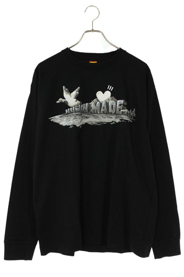 ヒューマンメイド サイズ:L  Graphic Long Sleeve HM28CS037 グラフィックプリント長袖カットソー 中古 FK04