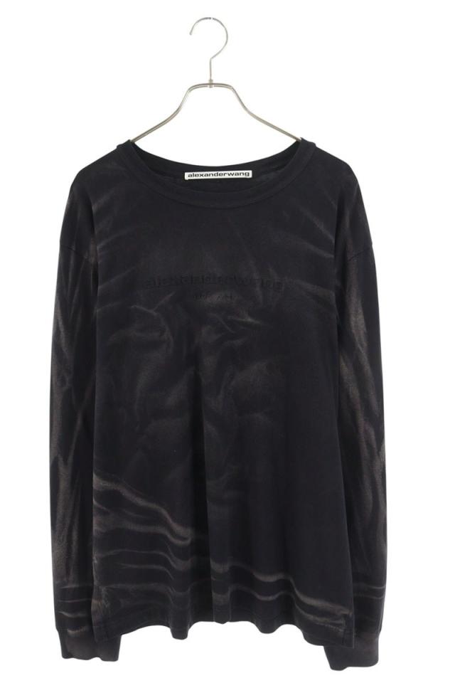 アレキサンダーワン サイズ:L  UCC1251782 ヴィンテージ加工ロゴ長袖カットソー 中古 BS99