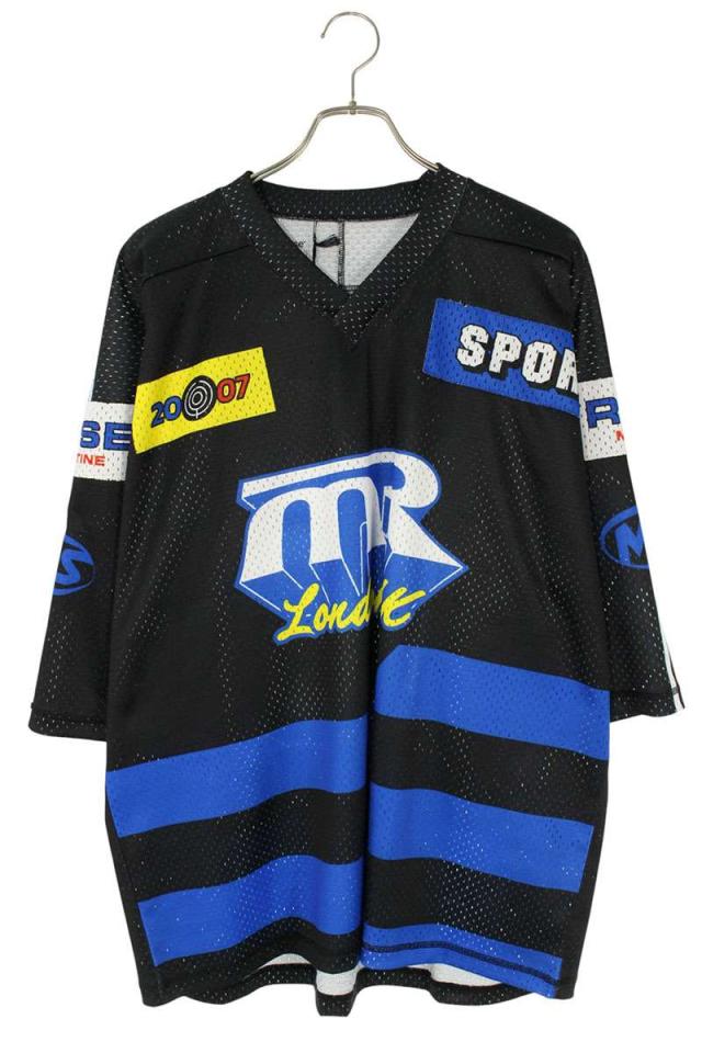 マーティンローズ サイズ:S  24SS  OVERSIZED FOOTBALL TOP オーバーサイズフットボールTシャツ 中古 BS99