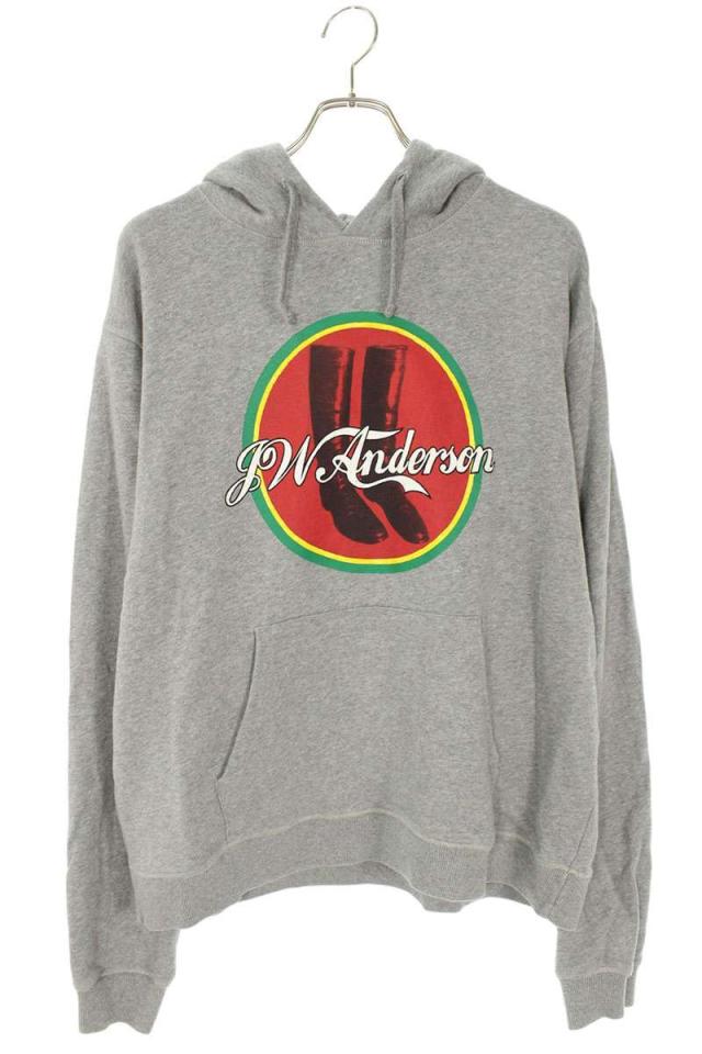 ジェイダブリューアンダーソン サイズ:L フロントプリントパーカー 中古 BS99