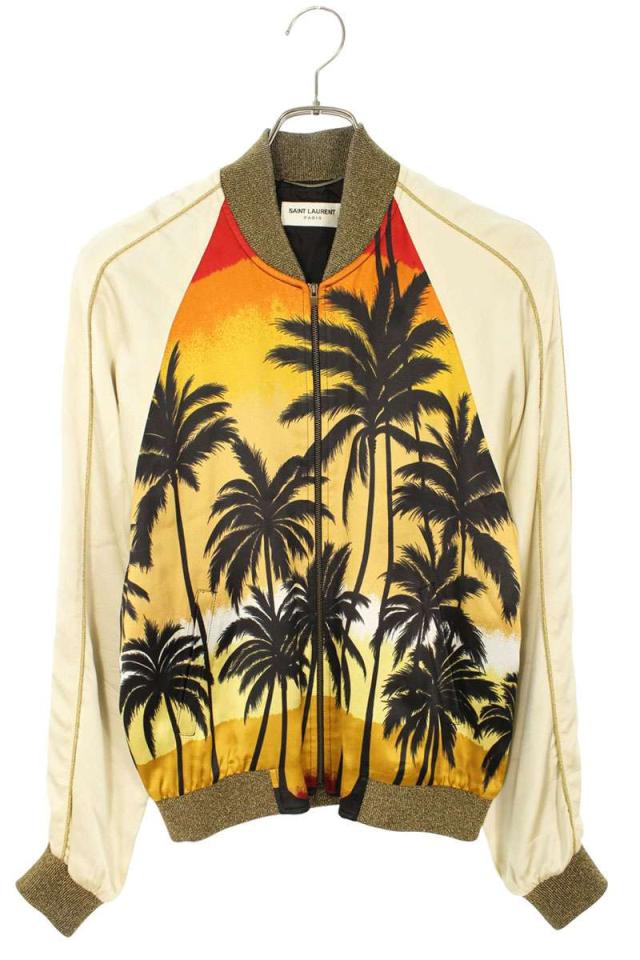サンローランパリ サイズ:42  16SS  419263 Y548K パームツリースカジャンスーベニアブルゾン 中古 SB01