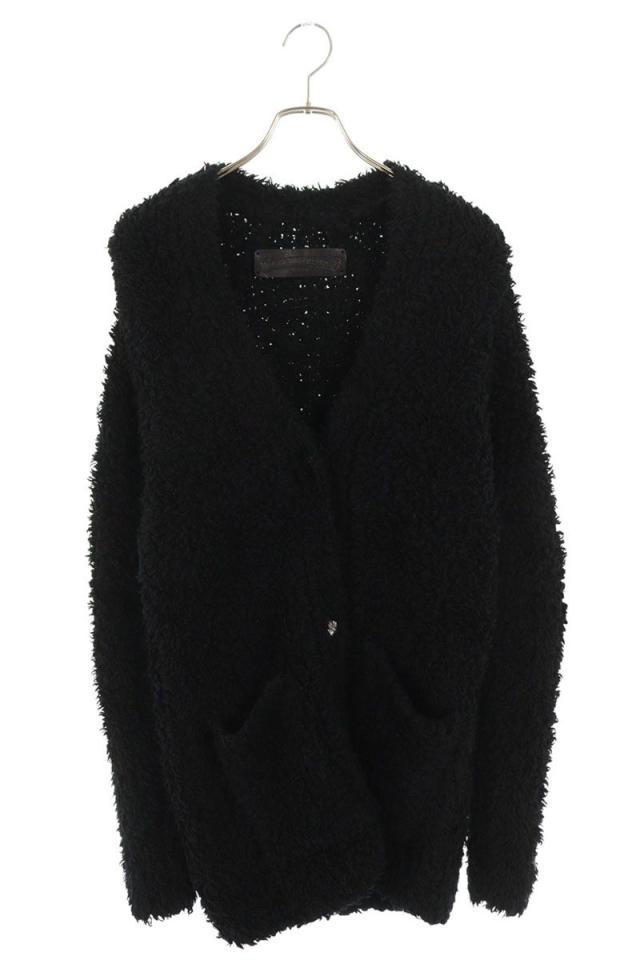 クロムハーツ サイズ:S クロスパッチ付きボアカーディガン 中古 SJ02